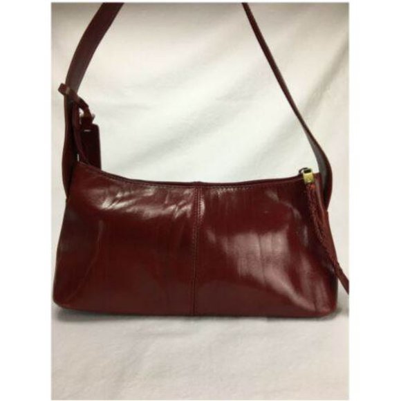 Sabrina Scala | Bags | Sabrina Scala Red Leather Hobo Style Mini ...